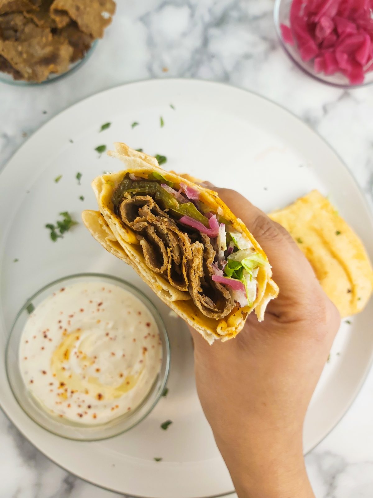 The Viral Homemade Doner Kebab - Blissful Balance